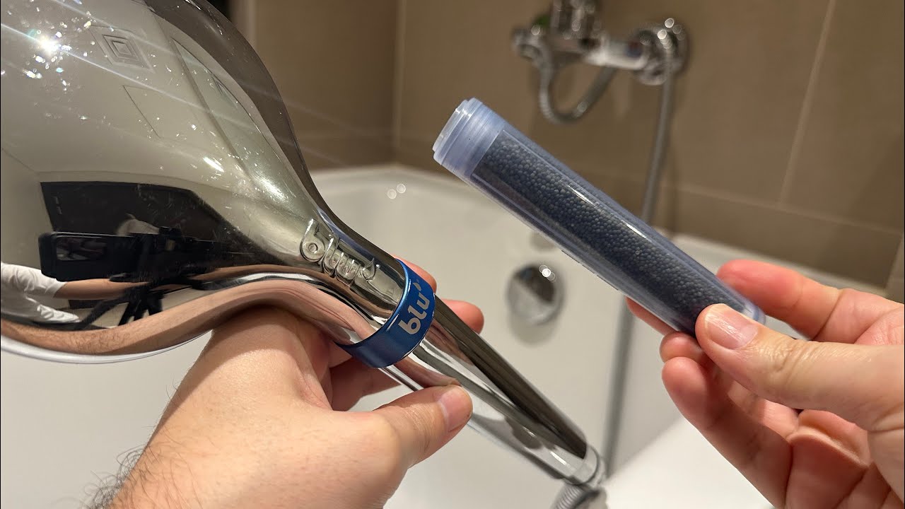 How to replace Blu shower filter #howto #diy #blushower - YouTube