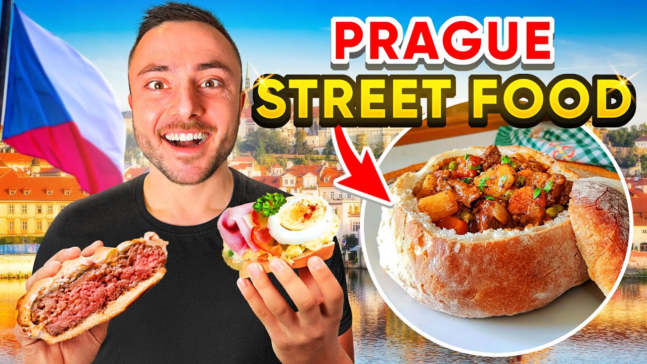 The Most INSANE Street Food I Ate In Prague (24 Hours of Eating) - YouTube