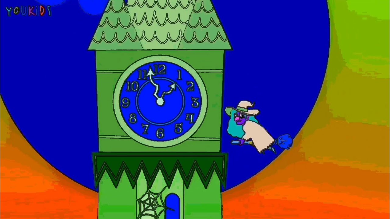 HICKORY DICKORY DOCK THE WITCH||effects:color inversion,cartoon,mirror ...