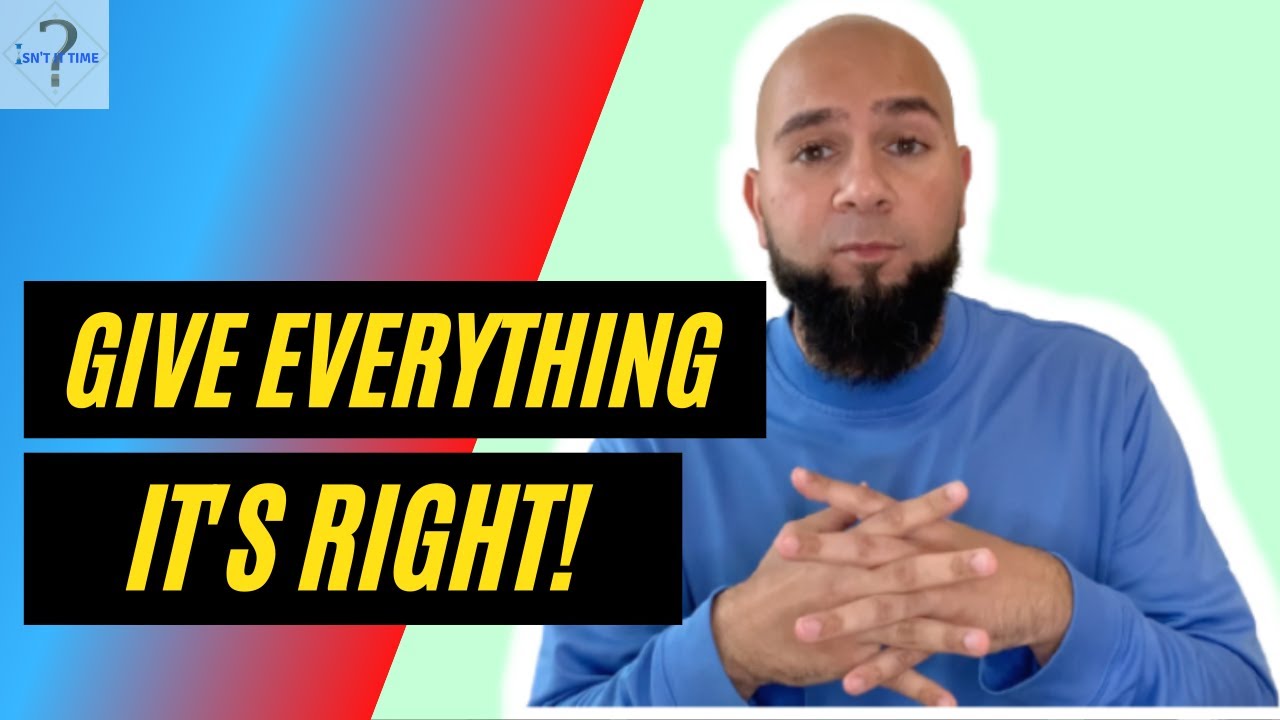 Balance In Islam, Give Everything It's Right | Principles For A Good ...