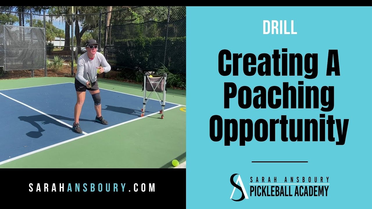 Creating A Poaching Opportunity - Pickleball Drill with Sarah Ansboury ...