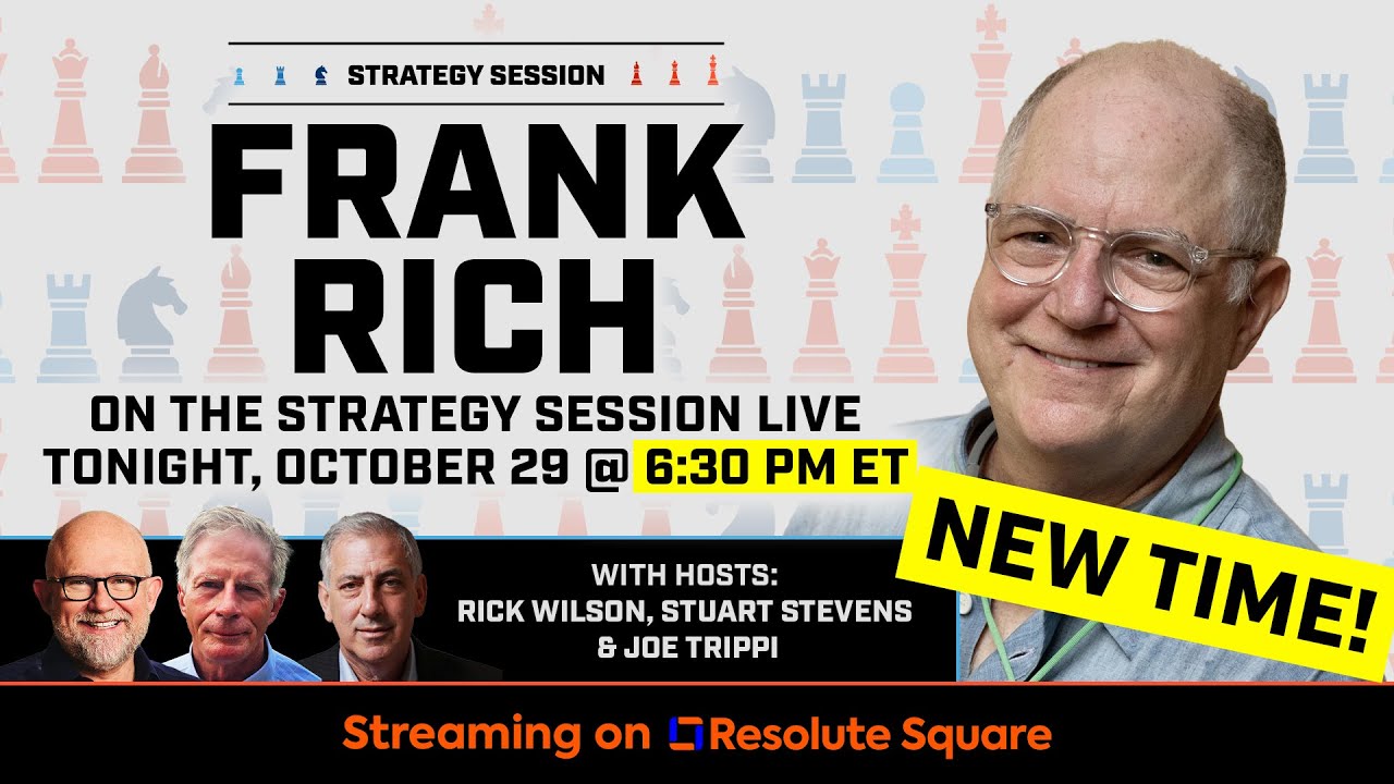 "The Joke That Saved Democracy” | Strategy Session w/ Frank Rich - YouTube