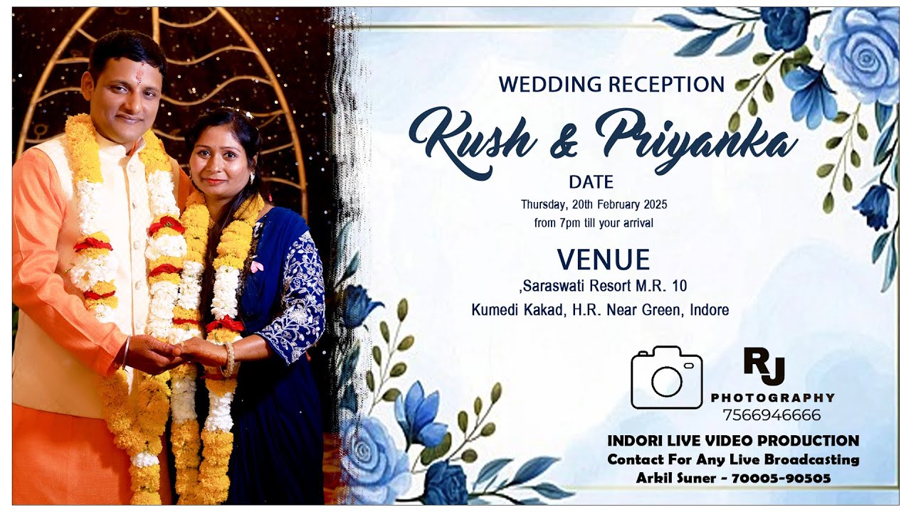 LIVE - Wedding Reception of Kush & Priyanka | 20th February 2025 | RJ ...