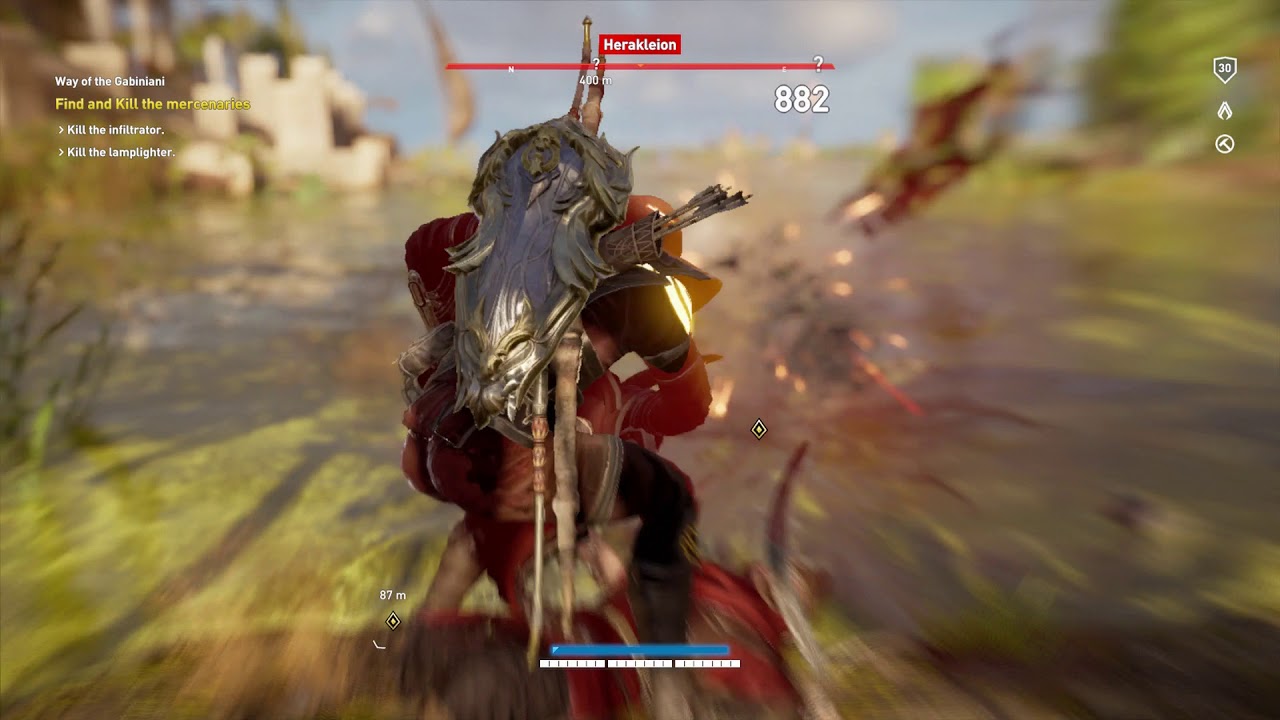 Assassin's Creed Origins Defeat the Lamplighter Way of Gabiniani - YouTube