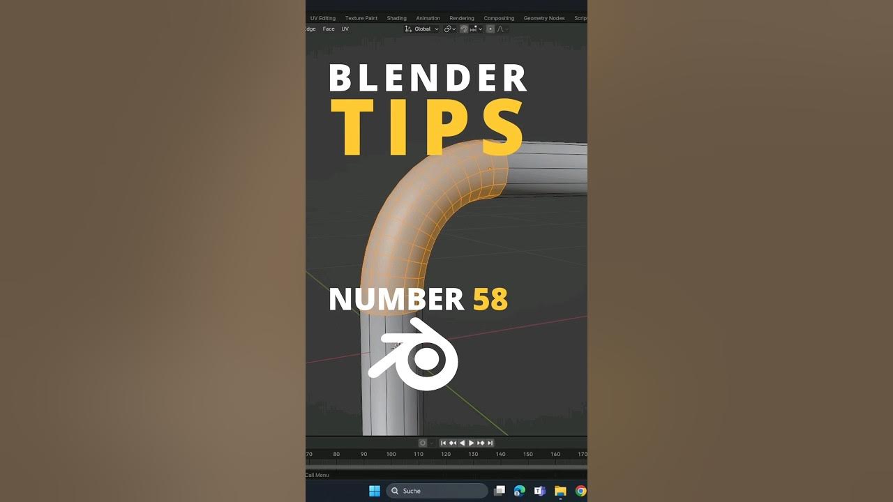 Blender Tip 58 Connect your Pipes ️ #blender #blender3d #blendertutorial #tutorial - YouTube
