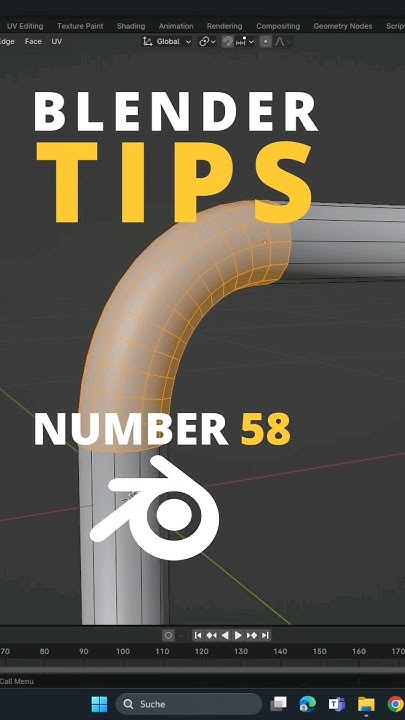 Blender Tip 58 Connect your Pipes ️ #blender #blender3d #blendertutorial #tutorial - YouTube