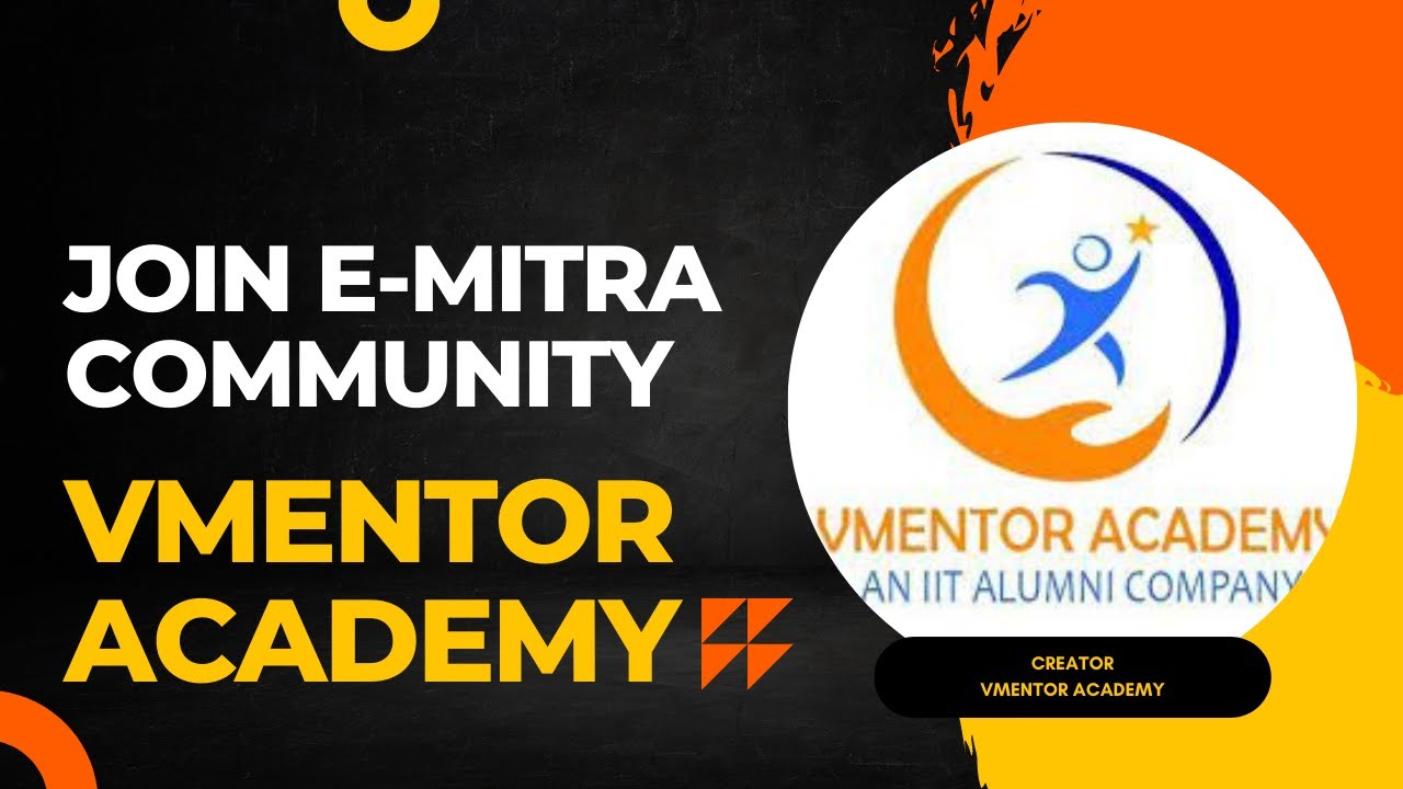Vmentor Academy E-Mitra Channel Launch #creators #studyem - YouTube
