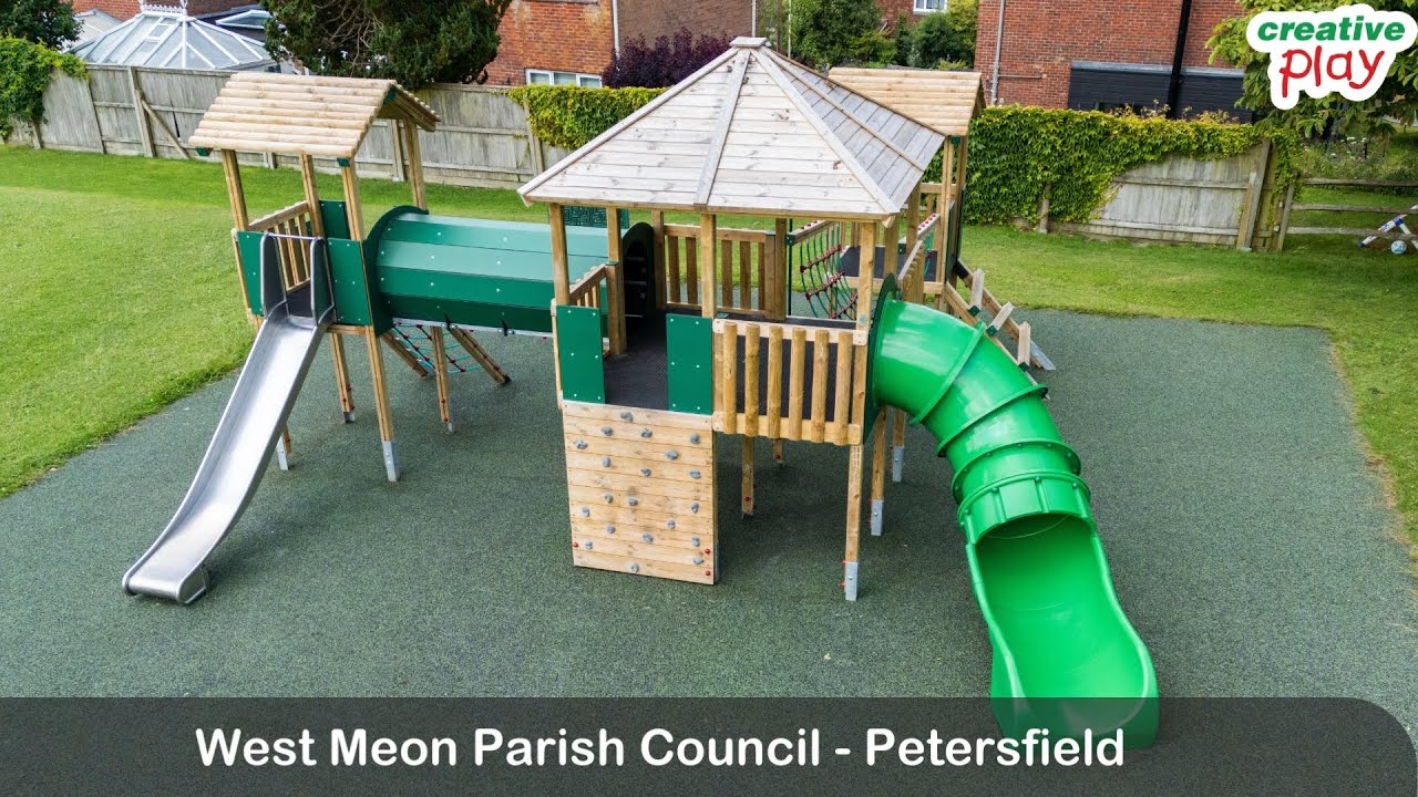 Quad Jigsaw Tower Installation at West Meon | Custom Playground for the ...