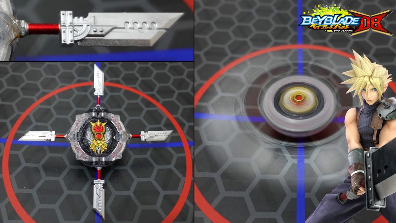 CLOUD STRIFE BEYBLADE MOD!! Greatest Raphael Beyblade Mod! Beyblade ...