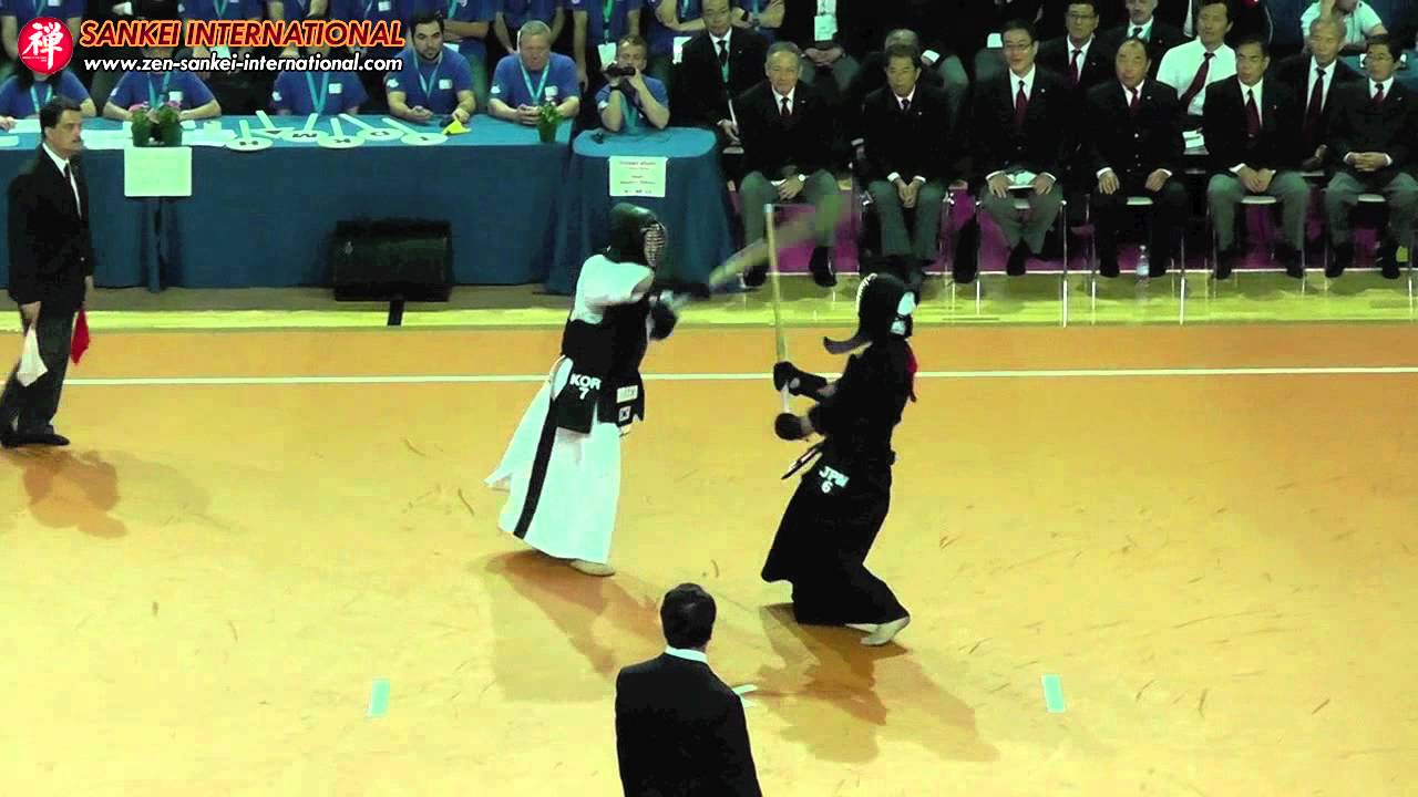 Kendo「剣道」- 15th WKC Men Team Final - 3rd Shiai (Japan vs Korea) [VID ...
