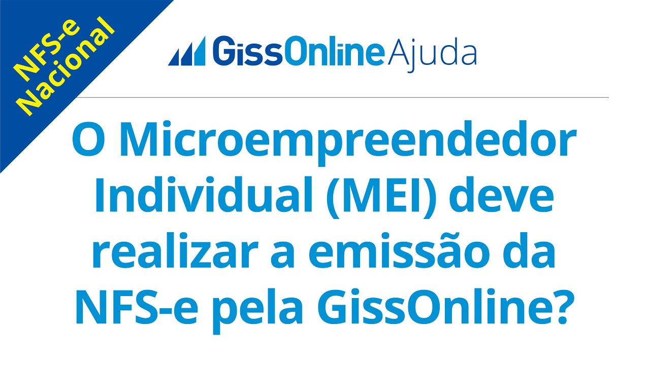 GissOnline Ajuda | O MEI deve realizar a emissão da NFS-e pela ...