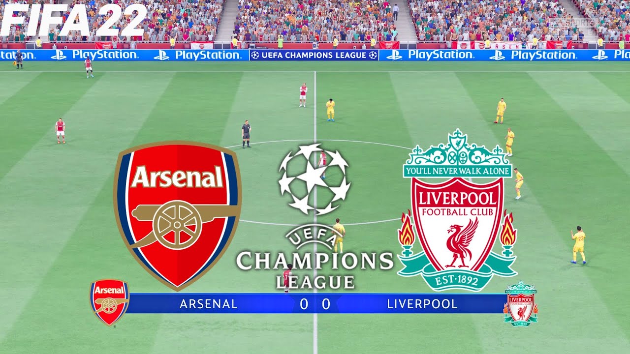 FIFA 22 | Arsenal vs Liverpool - UCL UEFA Champions League - Full Match ...