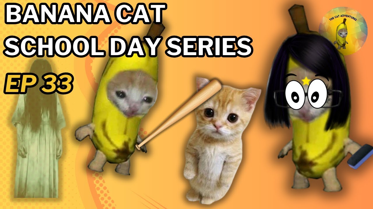 Banana Cat And Happy Cat School Day Part 33 - YouTube