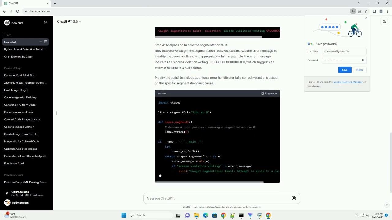 Python Catch Segmentation Fault Youtube