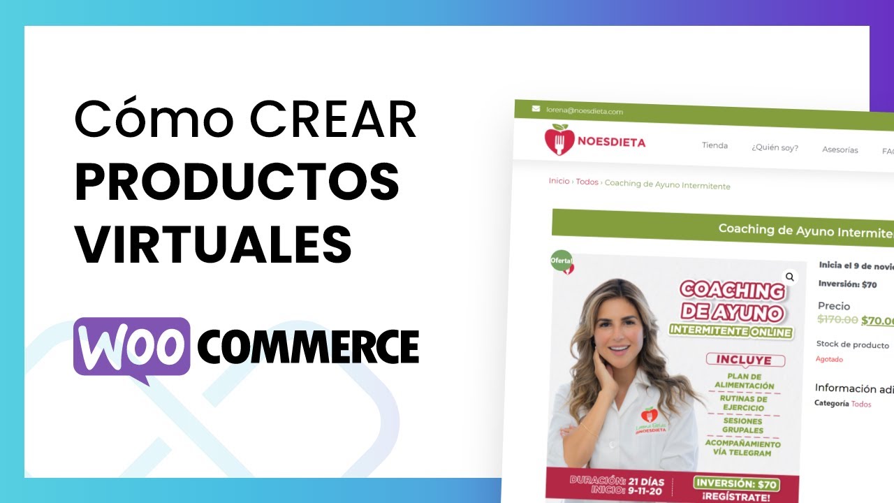 ¿Cómo CREAR productos VIRTUALES en Woocommerce y Wordpress? - YouTube