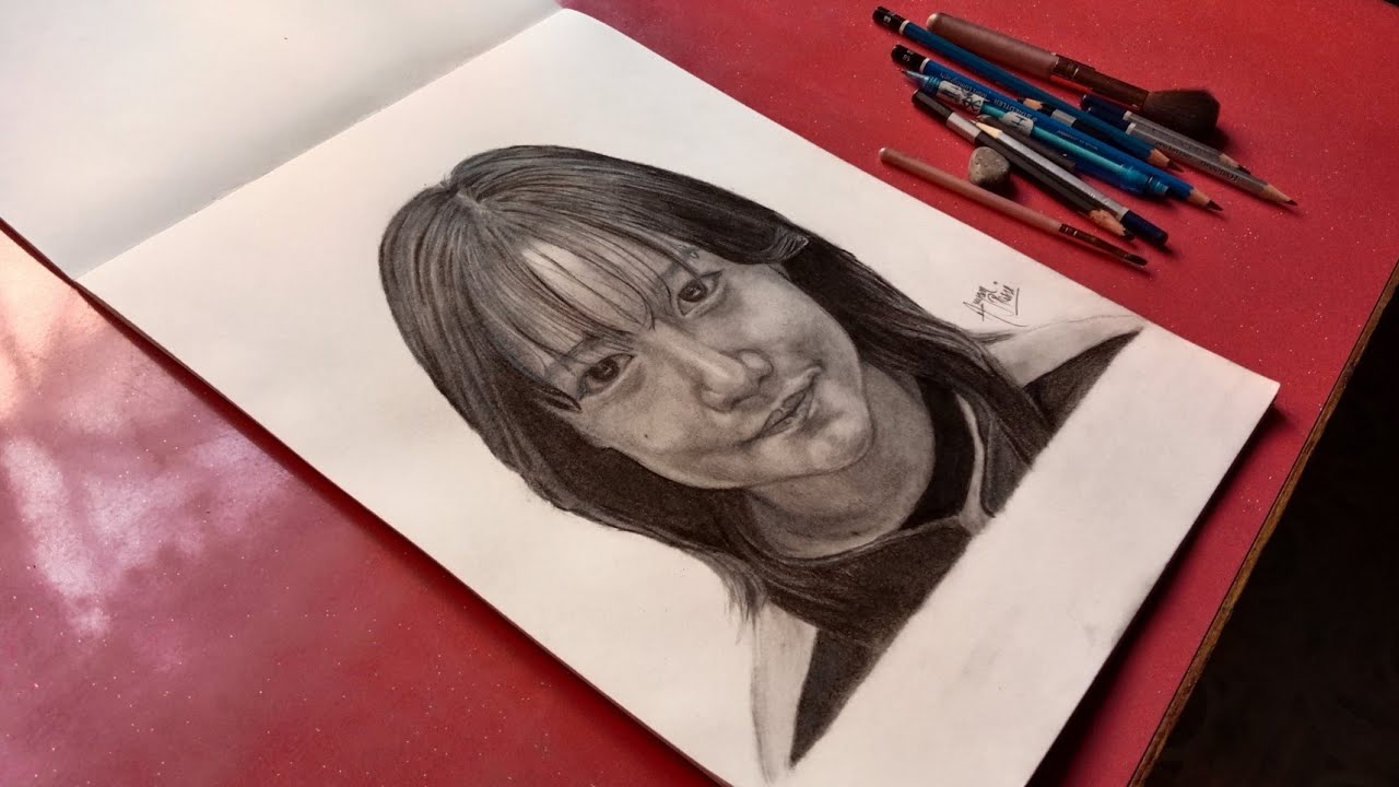 Drawing Kim Jun Hee (Jo yuri) from squid game 2 | ARTIST ARYAN PASSI ...