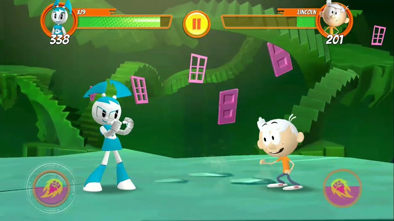 Nickelodeon XJ9 vs. Lincoln. Super Brawl Universe. Chapter 3 - 4 - YouTube