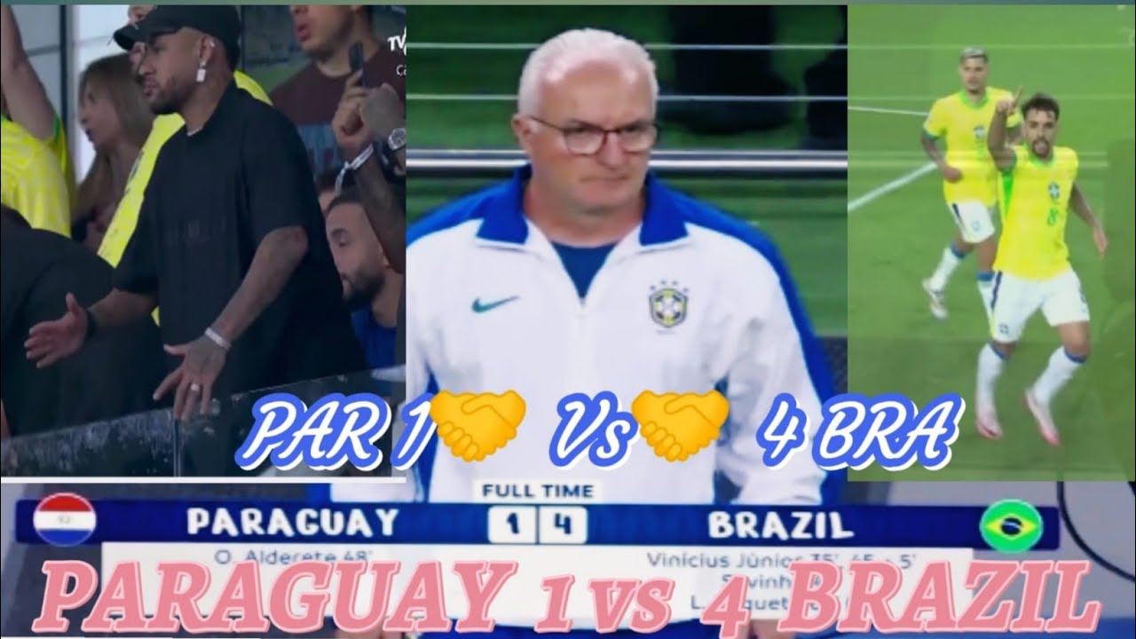 Brazil vs Paraguay 4-1 All Goals & Highlights Copa America 2024 ️ ️👌💪👌 ...