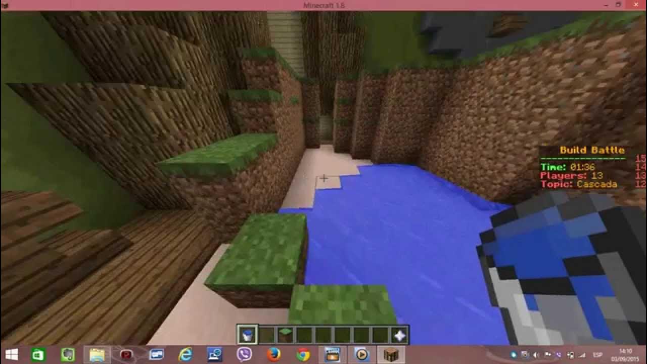 la cascada-build battle-mineraft - YouTube