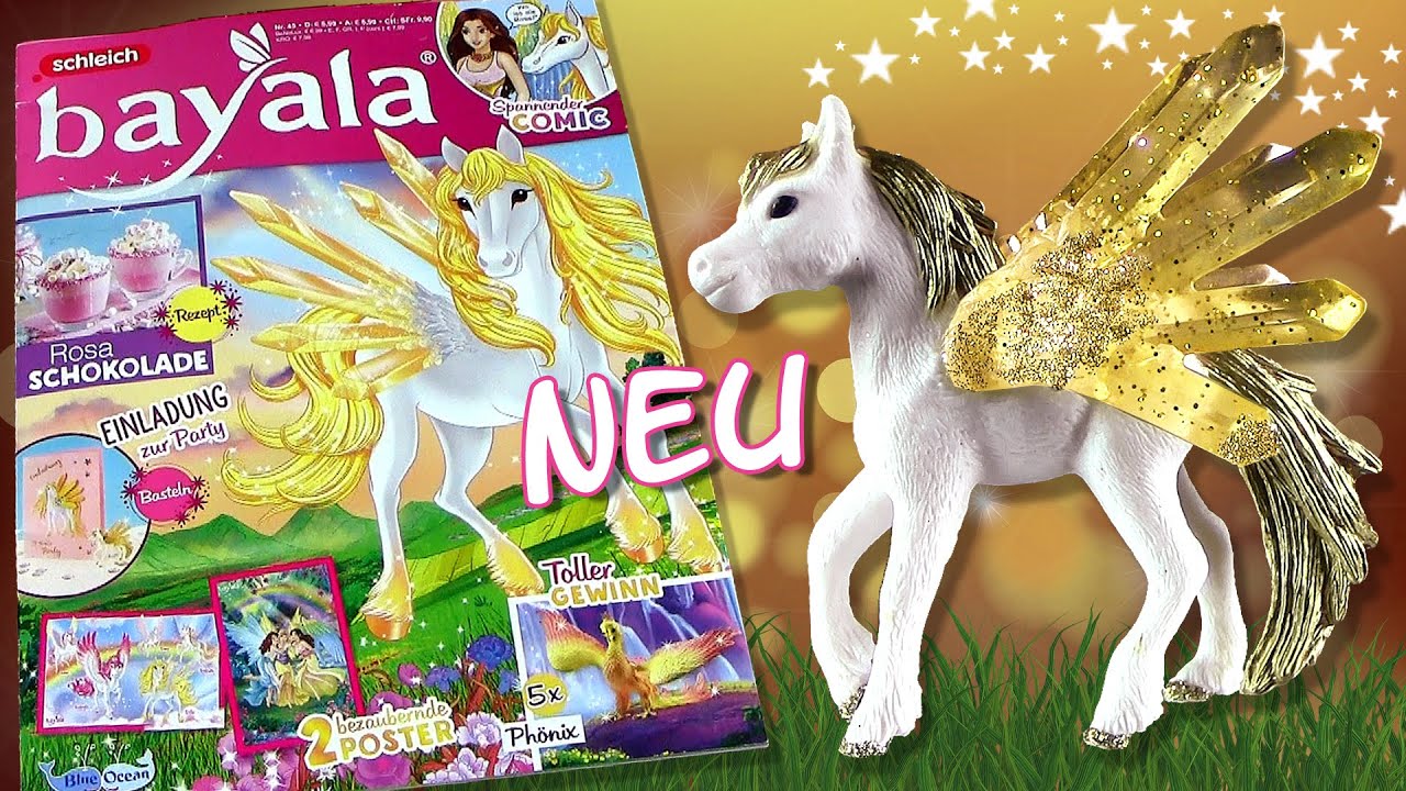 Schleich ® Bayala ® Magazin Nr. 45 mit Magisches Fohlen Solia & Kette ...