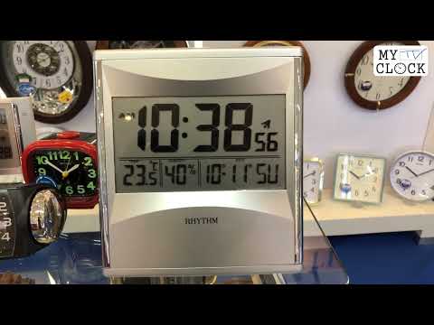 Rhythm Digital LCD Alarm Clock LCW011NR19 「リズム デジタル 目覚まし時計