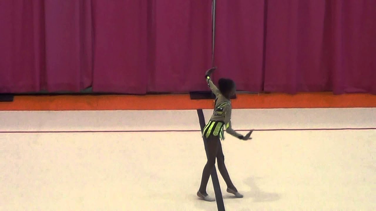 Kaylee Rhythmic Gymnastics Floor- Syracuse 2015 - YouTube