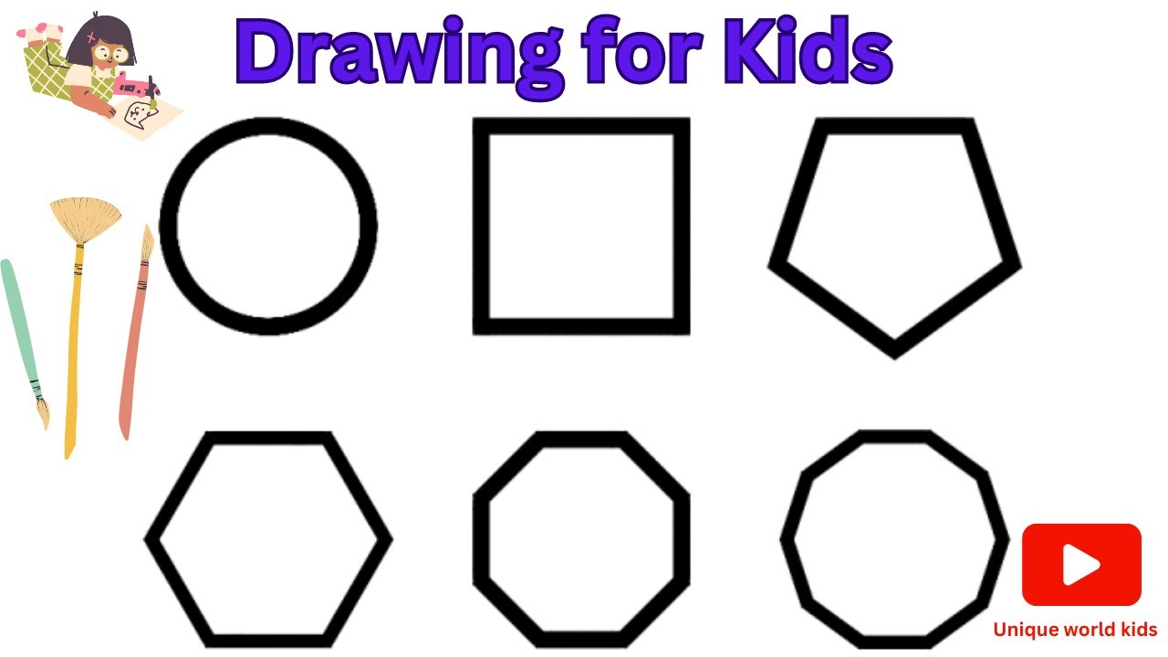 Design Shapes || Learning Drawing, Painting & Coloring How to draw. 03 ...