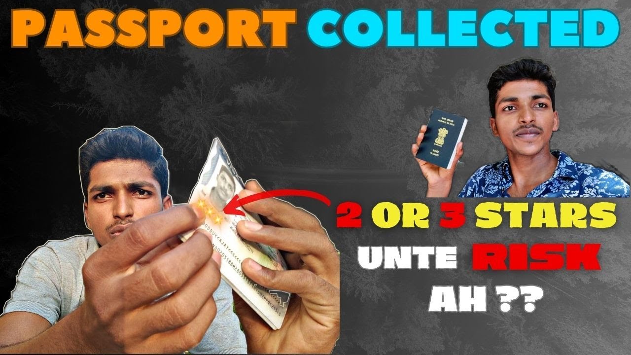 Reason why Stars are mentioned in Visa Stamping | collected my passport ...