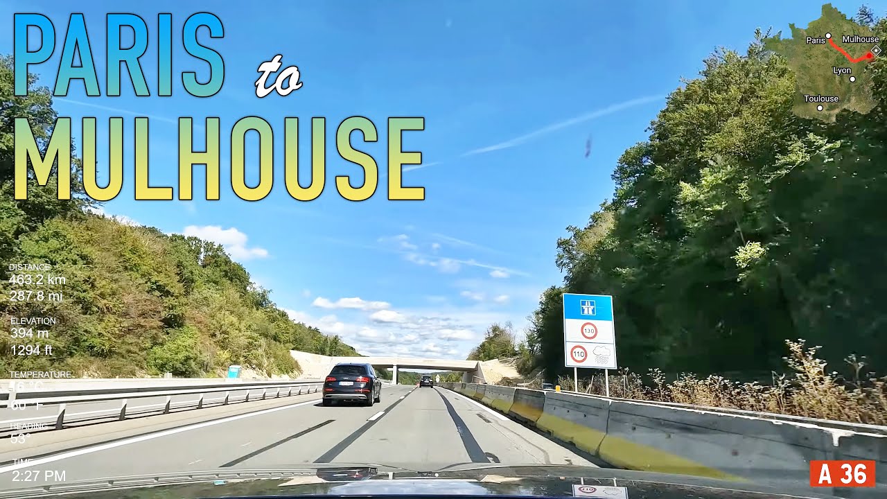 Paris to Mulhouse Road Trip in 1 hour - YouTube