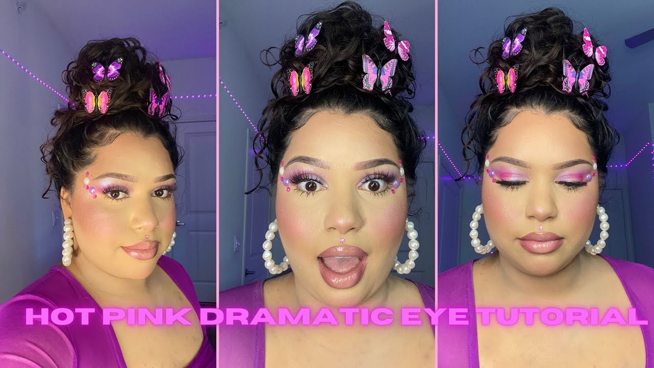 *BARBIE INSPIRED* ONE OF MY FAVORITE EYE LOOKS! | HOT PINK EYE TUTORIAL ...