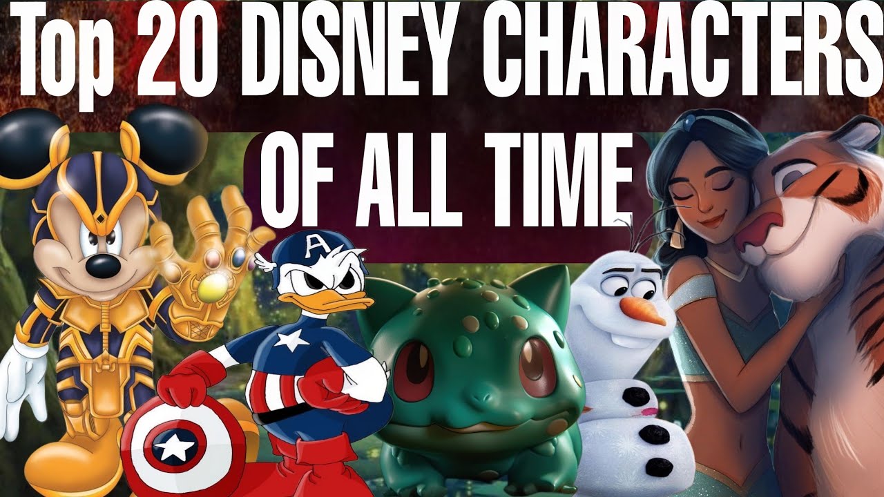Top 20 best Disney characters of All time. - YouTube