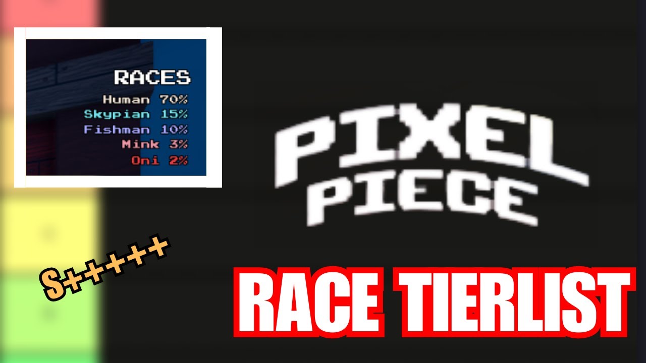 PIXEL PIECE RACE TIERLIST [NEW RACES] (ROBLOX ONE PIECE) - YouTube