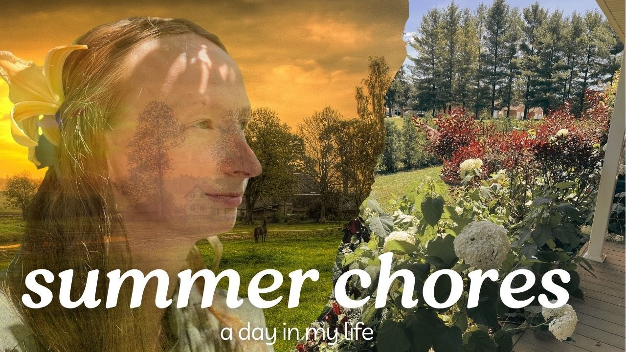 July Homestead Tour And Summer Outdoor Chores - YouTube