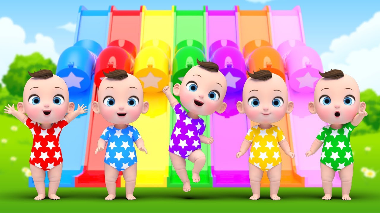 little angels slide | Wheels On The Bus & Three Little Kittens música ...