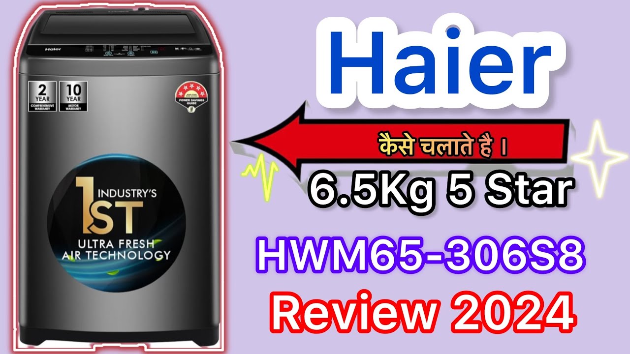 Haier Washing machine || Haier 6.5Kg fully automatic washing machine ...