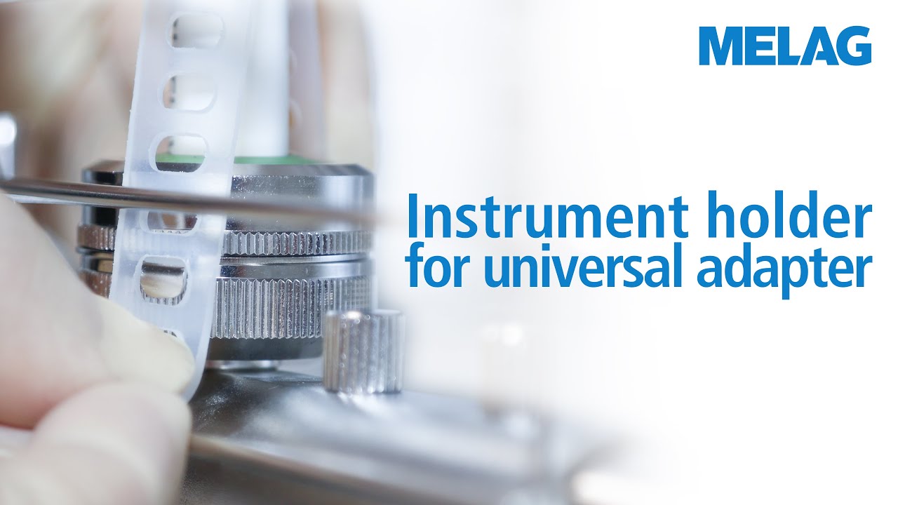 Instrument holder for universal adapter | MELAG - YouTube