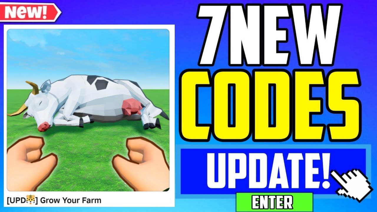 *SECRET UPDATE!* |Grow your Farm CODES 2025 (ROBLOX grow your farm)Part ...