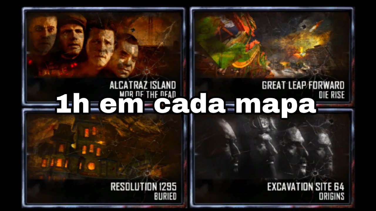 BO2 Zombies (1h em cada mapa) | Nuketown, Town e Farm - YouTube
