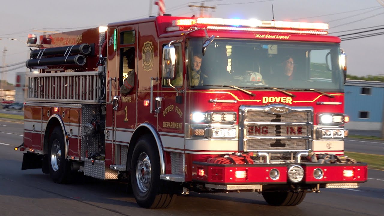 Dover Fire Department Engine 46-1 Responding - YouTube