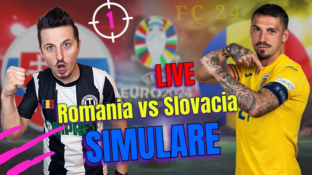 FC 24 SIMULAM LA EURO 24 ROMANIA VS SLOVACIA #45 - YouTube