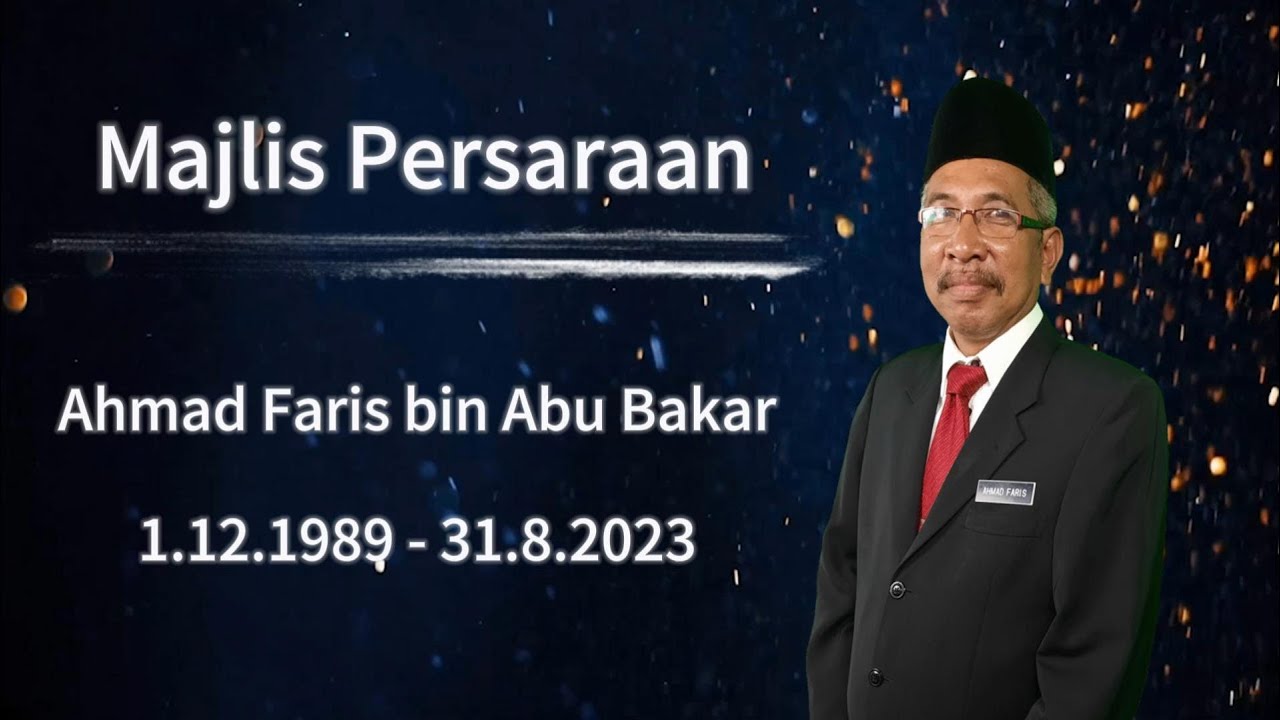 Video Persaraan Cikgu Faris, PK Pentadbiran SBP Integrasi Sabak Bernam - YouTube