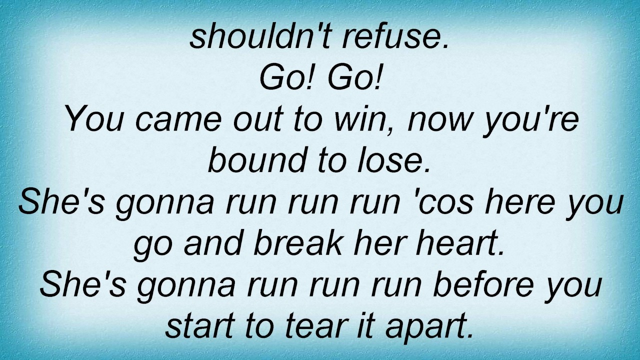 Roxette - Run Run Run Lyrics - YouTube