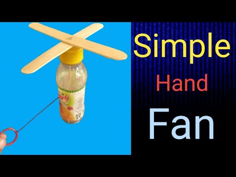 How to make hand fan using plastic bottle|| very simple - YouTube
