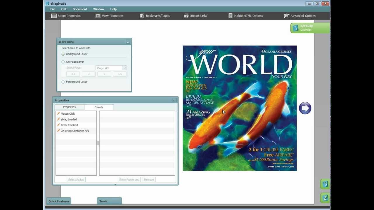 How to Add Interactive Events in your eMags with eMagStudio - YouTube