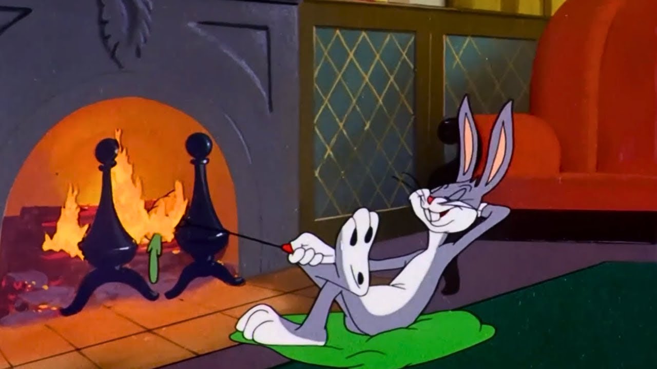 Relax with Bugs Bunny - Oldies Music and Crackling Fire - YouTube