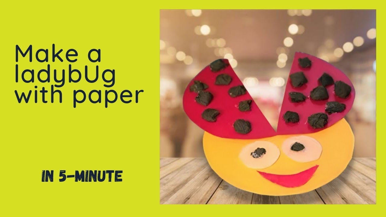 How to make a ladybug with paper for school projects | diy handmade ...