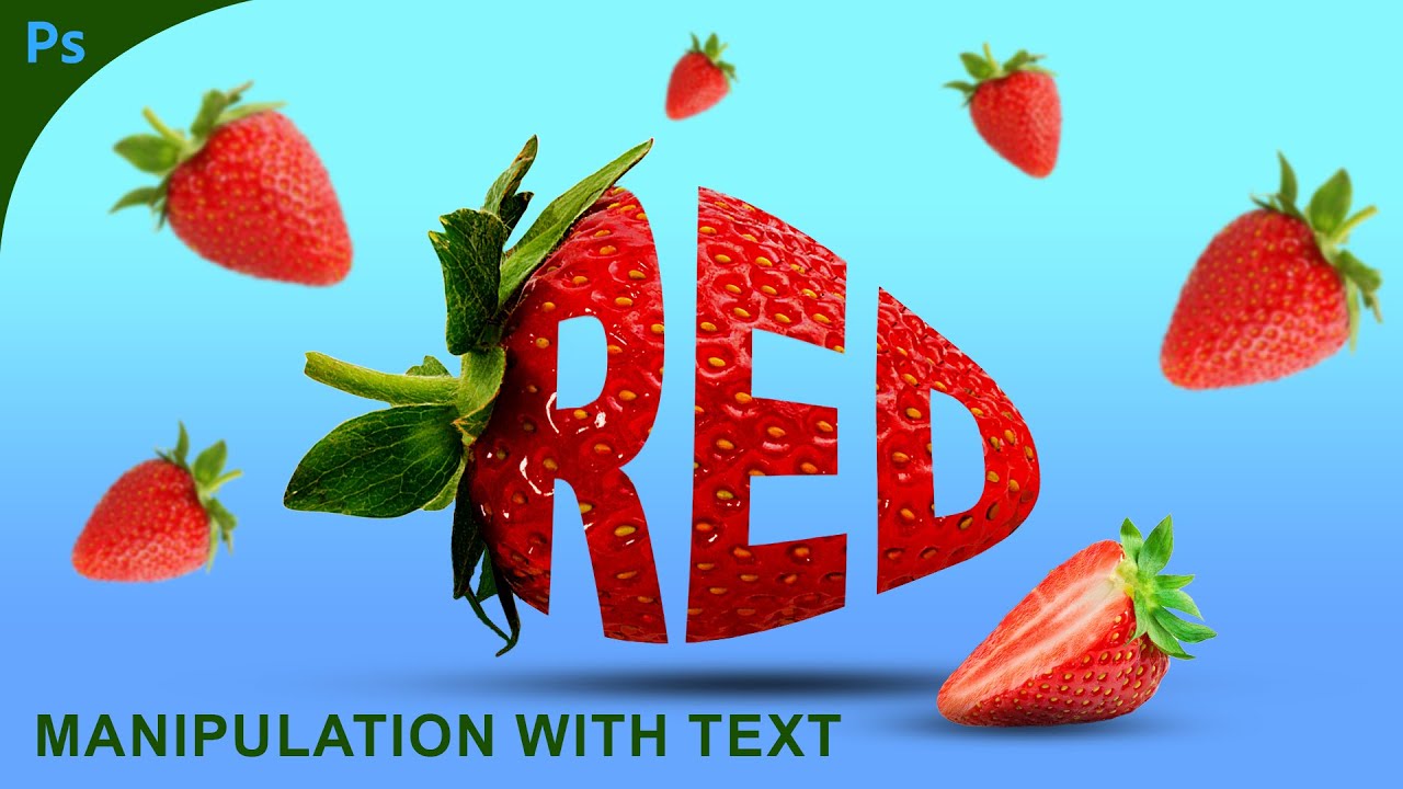 How To Make Manipulation With Text In Photoshop | Fruits & Vegetables ...