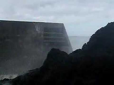 European OWC Wave Power Plant, Pico, Azores - relief-valve - YouTube