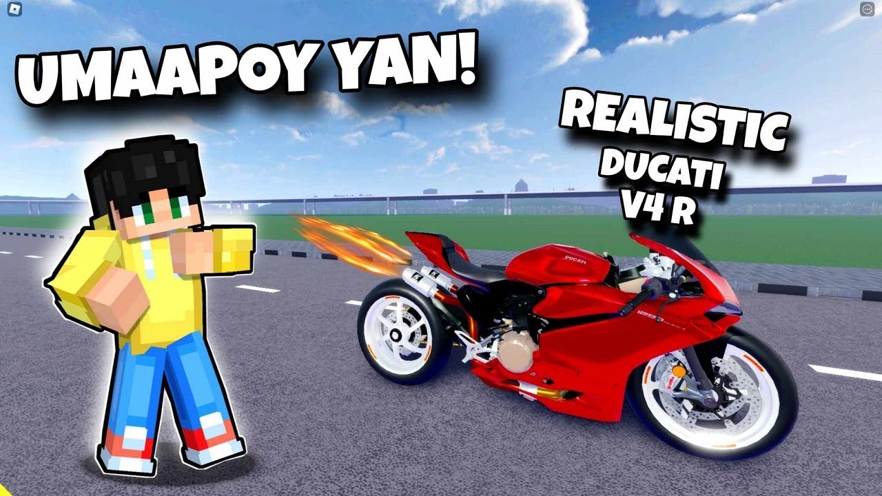 KINUHA KO ANG UMAAPOY na BIG BIKE DUCATI V4R sa ROBLOX - YouTube