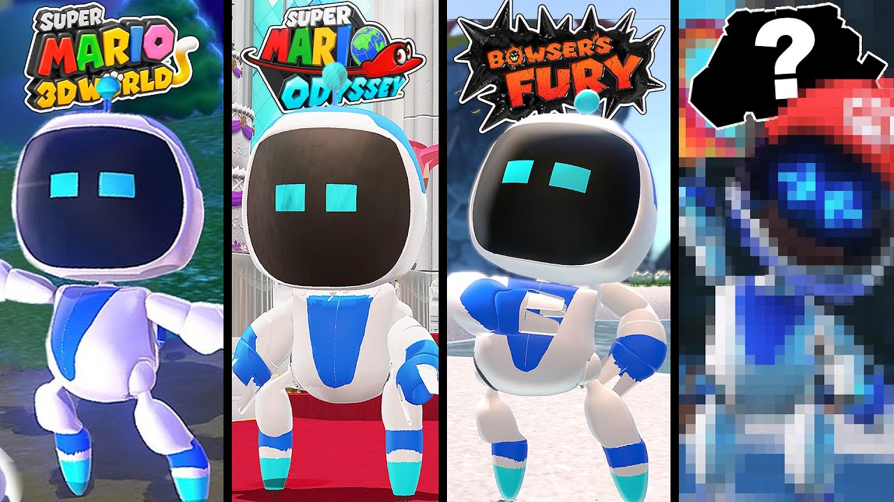 What happens if you play ASTRO BOT in Super Mario Games? (HD) - YouTube